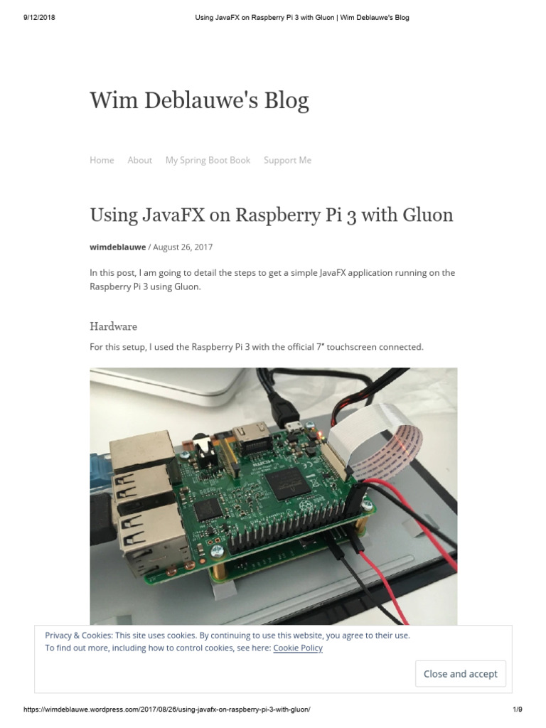 Using JavaFX On Raspberry Pi 3 With Gluon - Wim Deblauwe's Blog ...