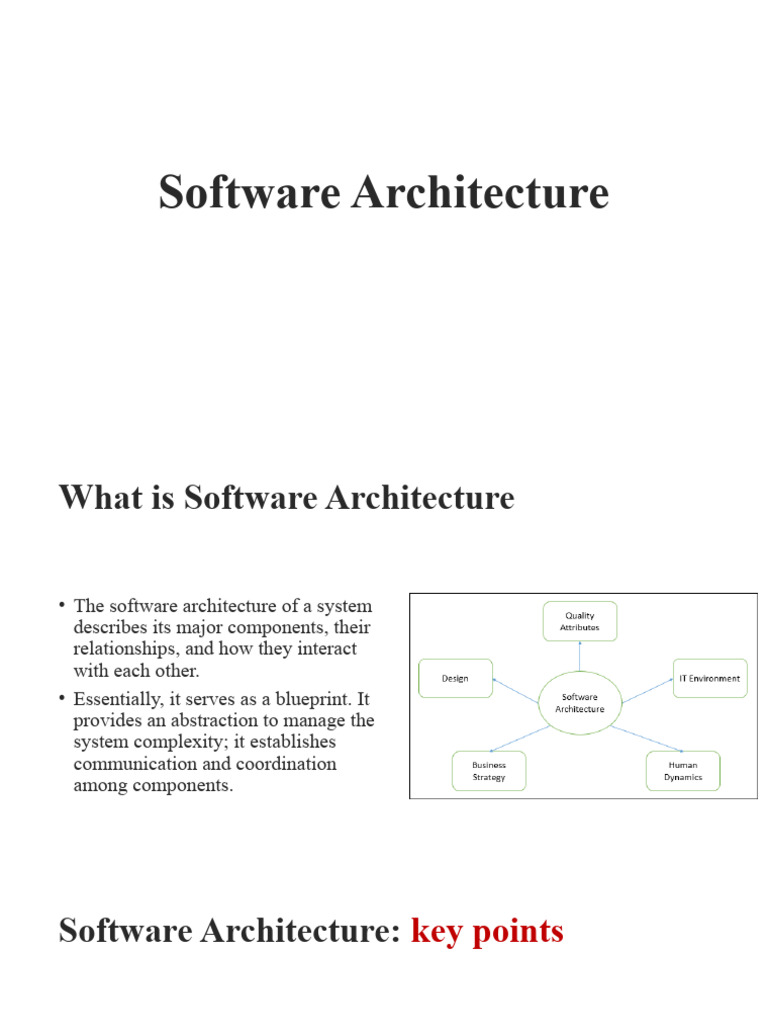 Intro Software Architecture | PDF