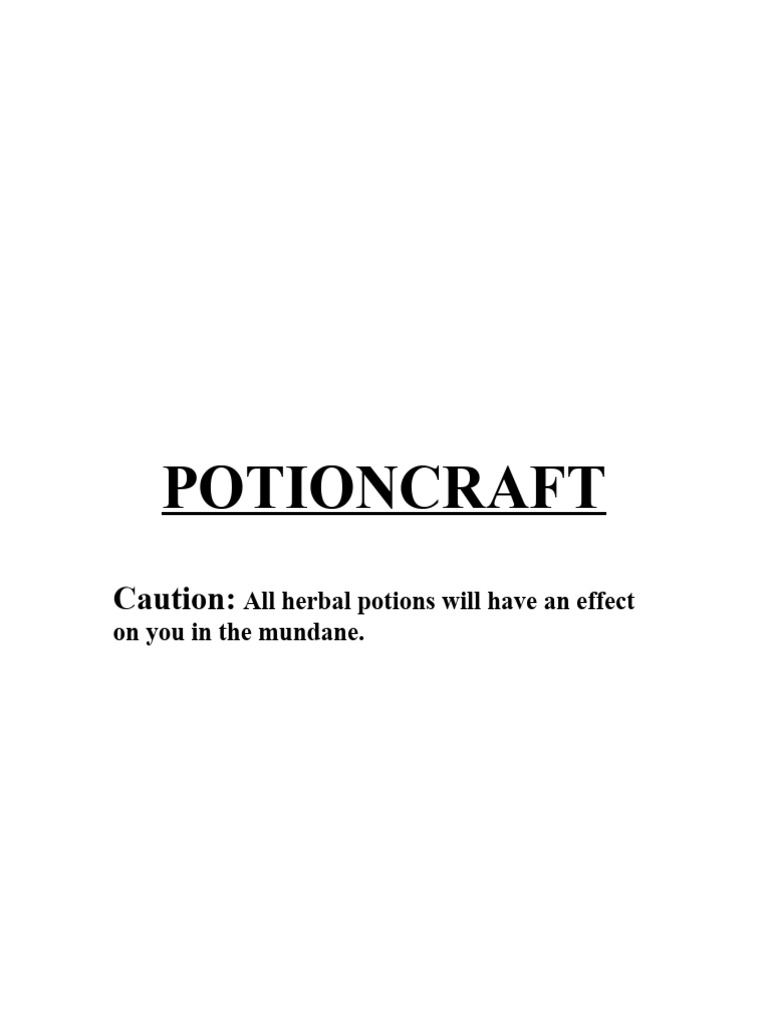 Potioncraft Introduction | PDF