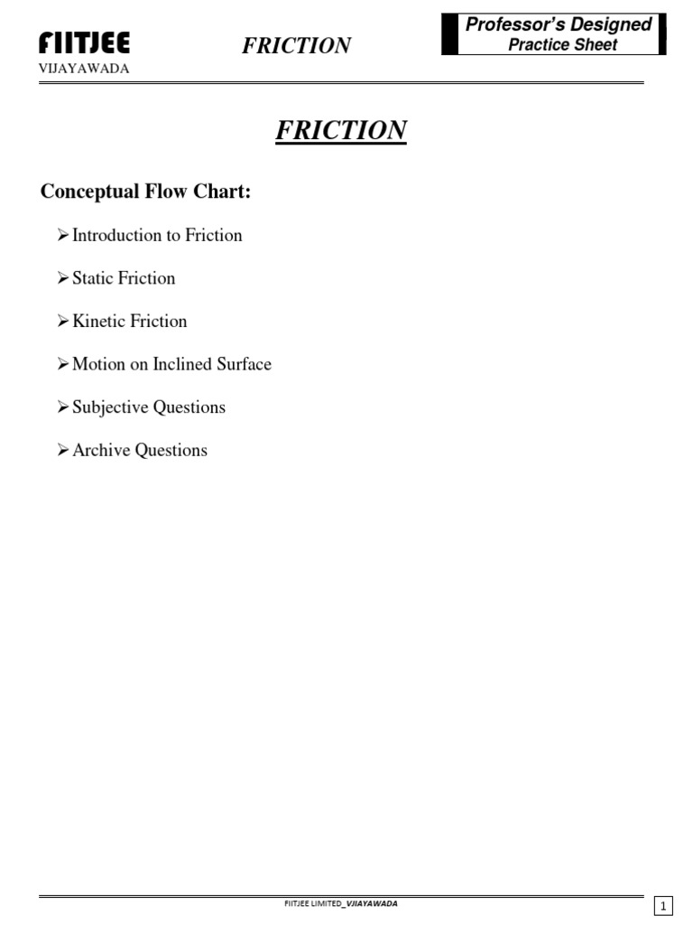 Friction | PDF | Friction | Force