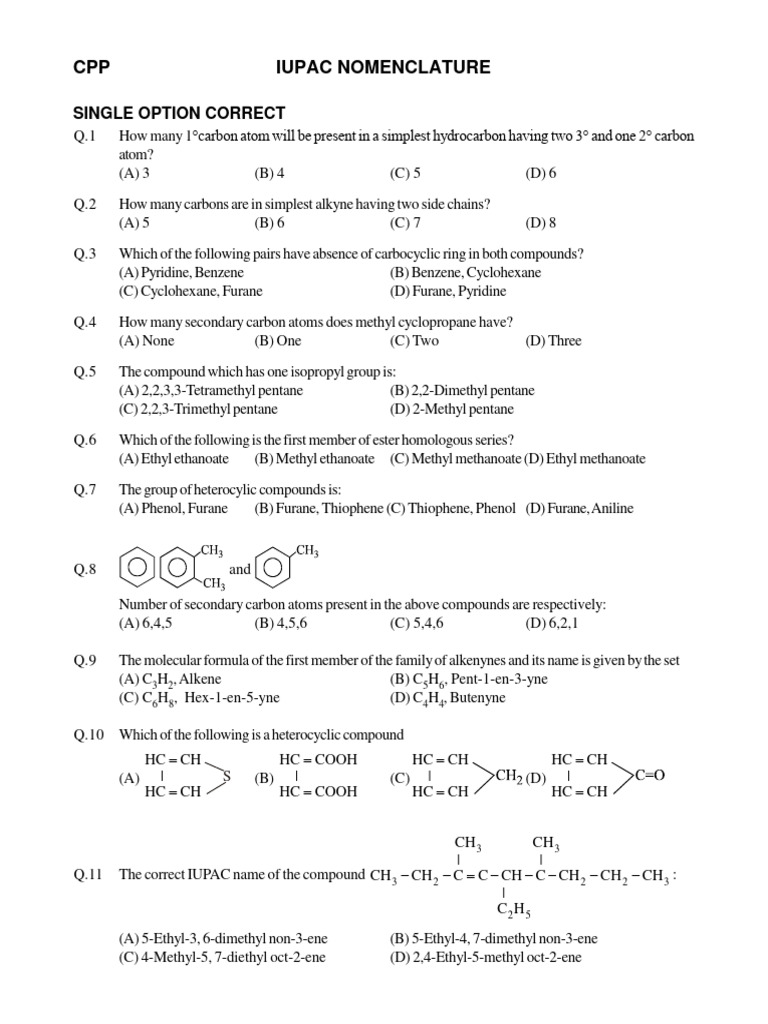 02 Nomenclature Exercise Eng WA | PDF