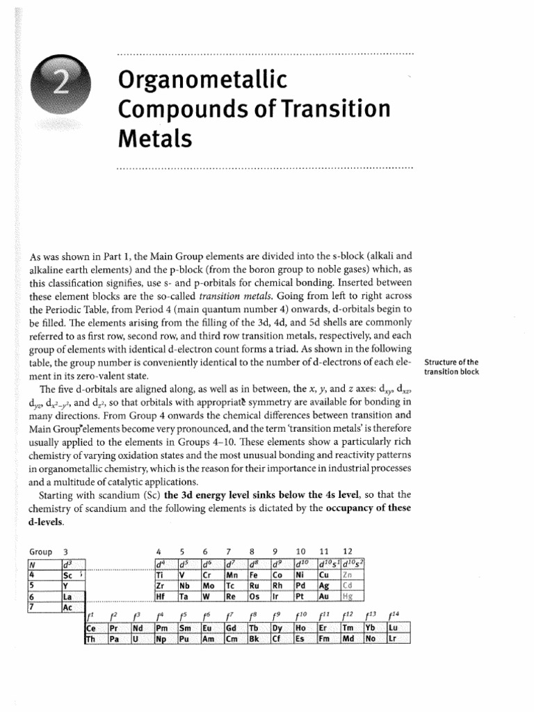 FALLSEM2023-24 ICHY101L Organometallics | PDF