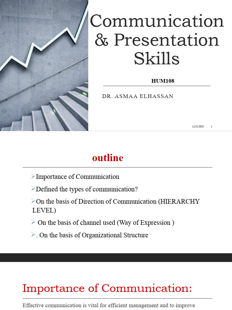 Communication & Presentation Skills | PDF