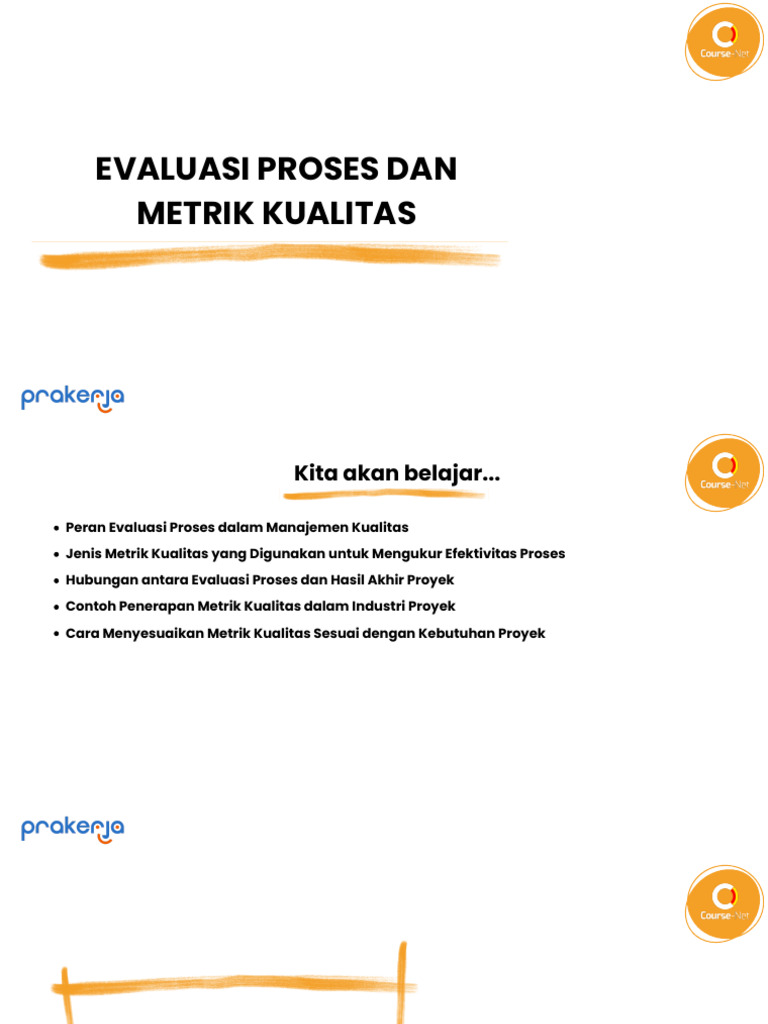 Evaluasi Proses Dan Metrik Kualitas | PDF