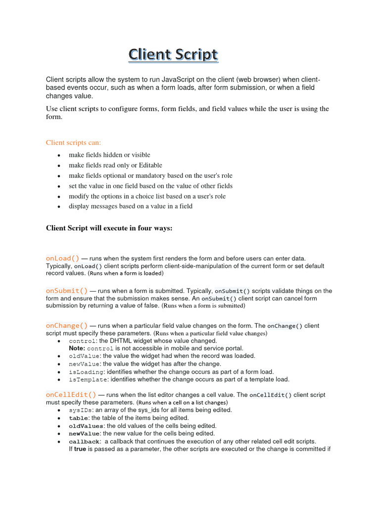 Client Scripts Pdf