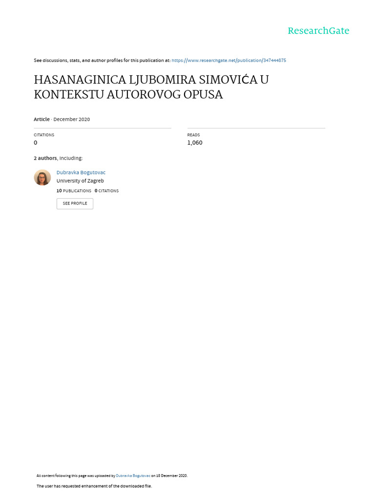 Hasanaginica | PDF