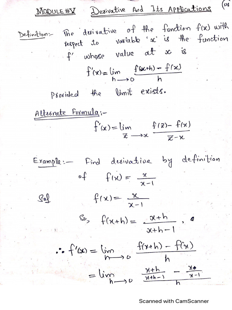 Calculus Module 5 | PDF