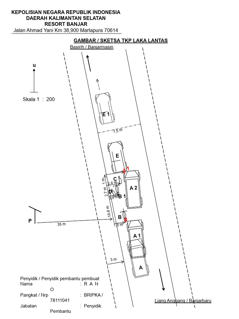 Sketsa Gambar TKP | PDF