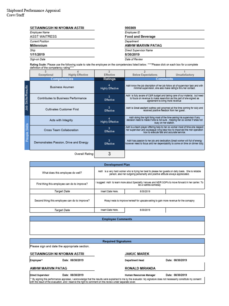 Astri Appraisal FRM Marvin | PDF