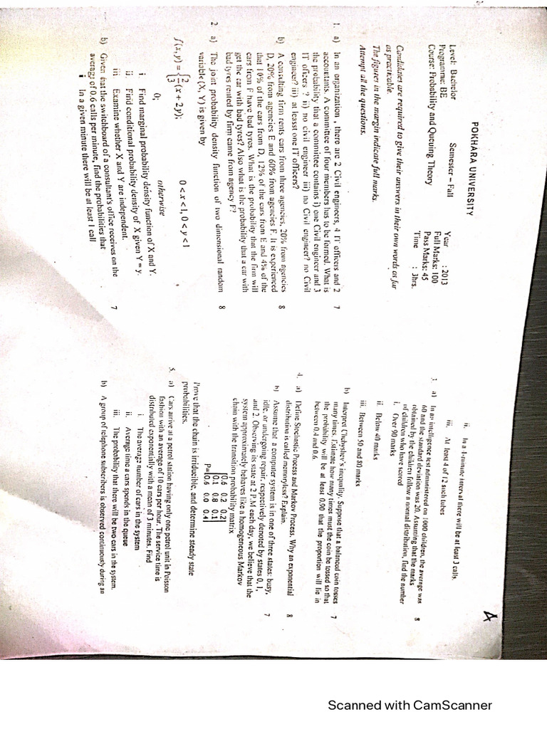 PQT Past Question | PDF