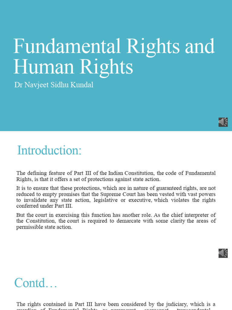 Fundamental Rights | PDF