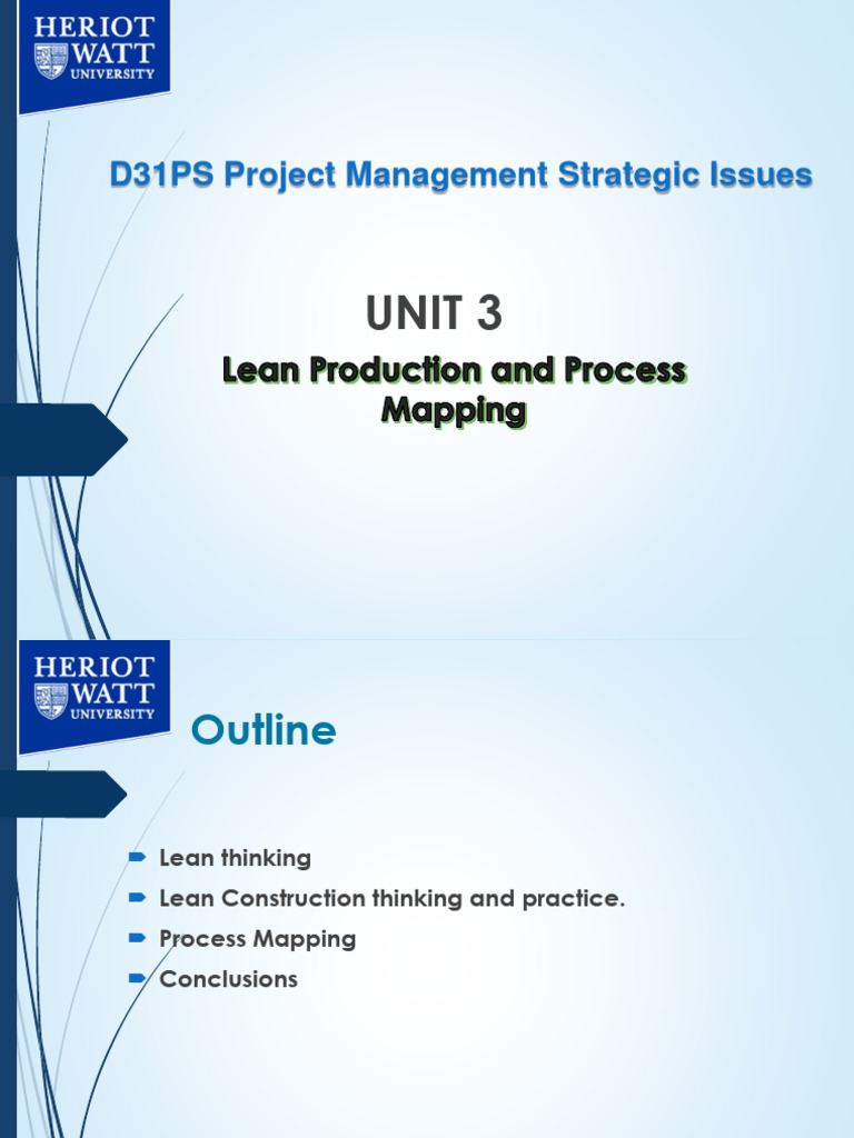 Lecture 4 - Lean Construction and Mapping Process | PDF | Lean ...