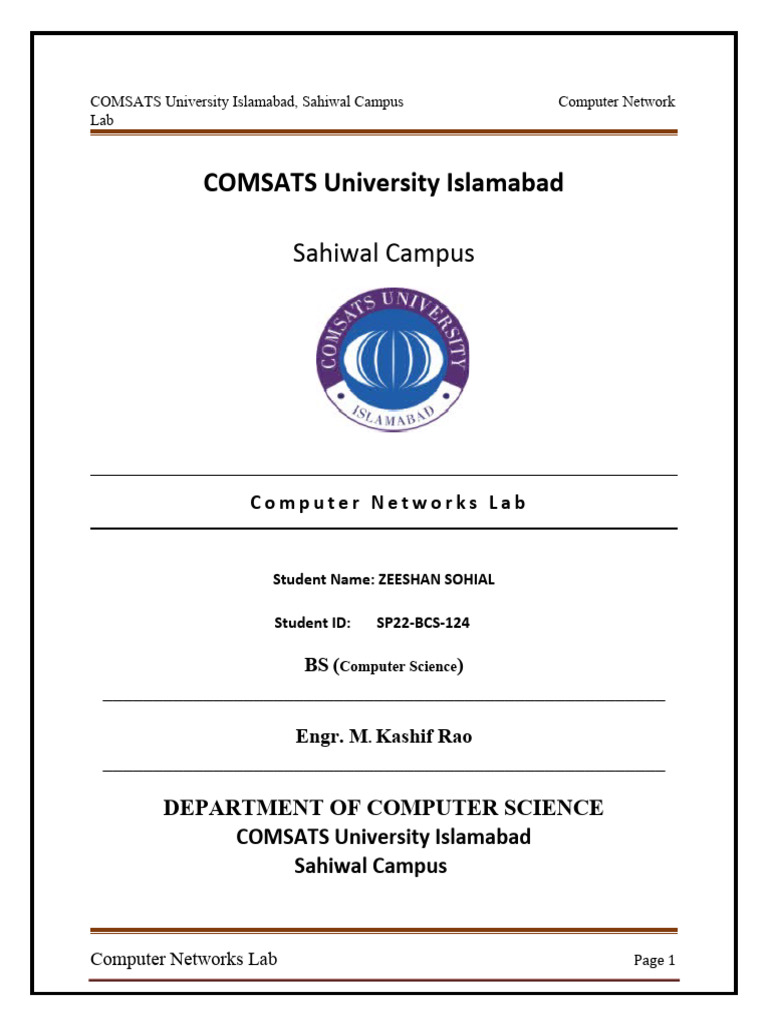 Report 1 | Download Free PDF | Router (Computing) | Computer Network