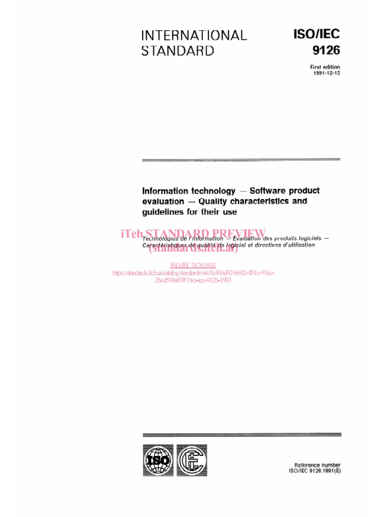Iso9126 1 | PDF