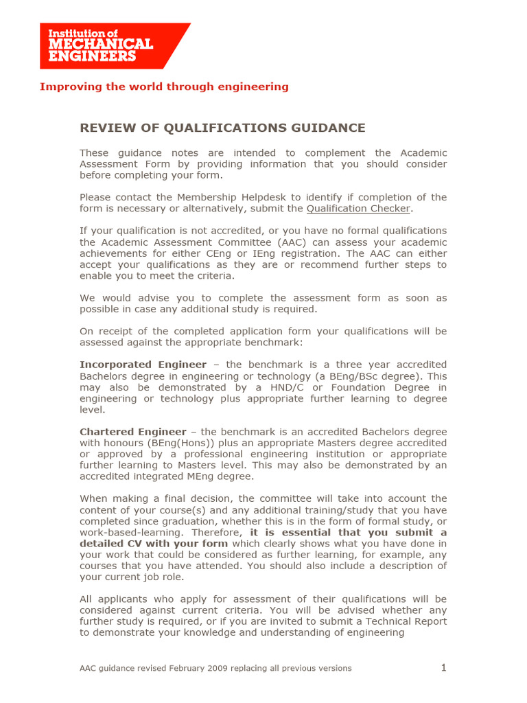 AAC Qualifications Guidance 2009 | PDF | Engineering | Science