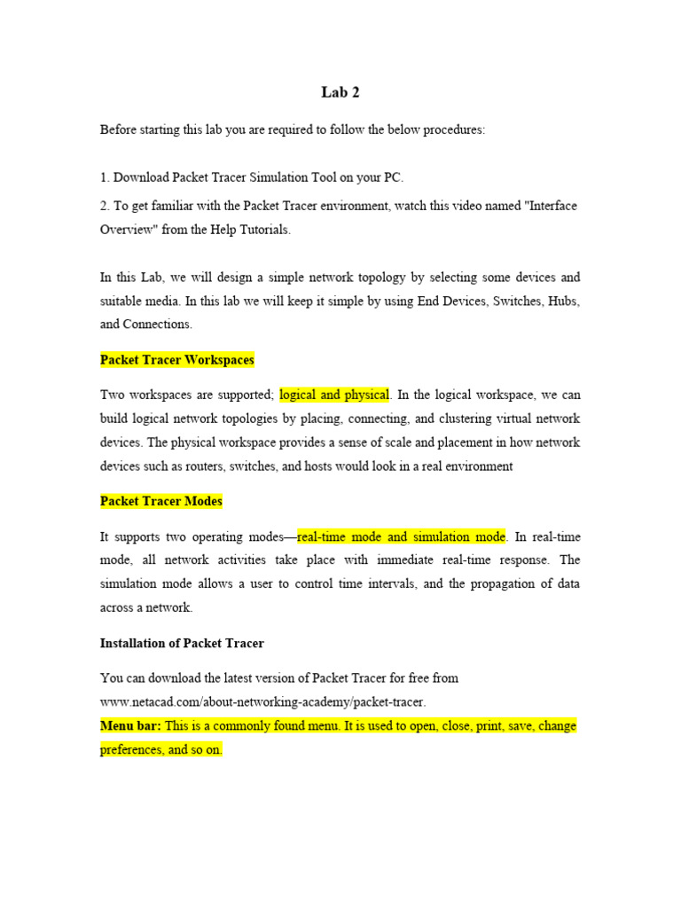 CS610 Lab 2 | PDF | Network Switch | Computer Network