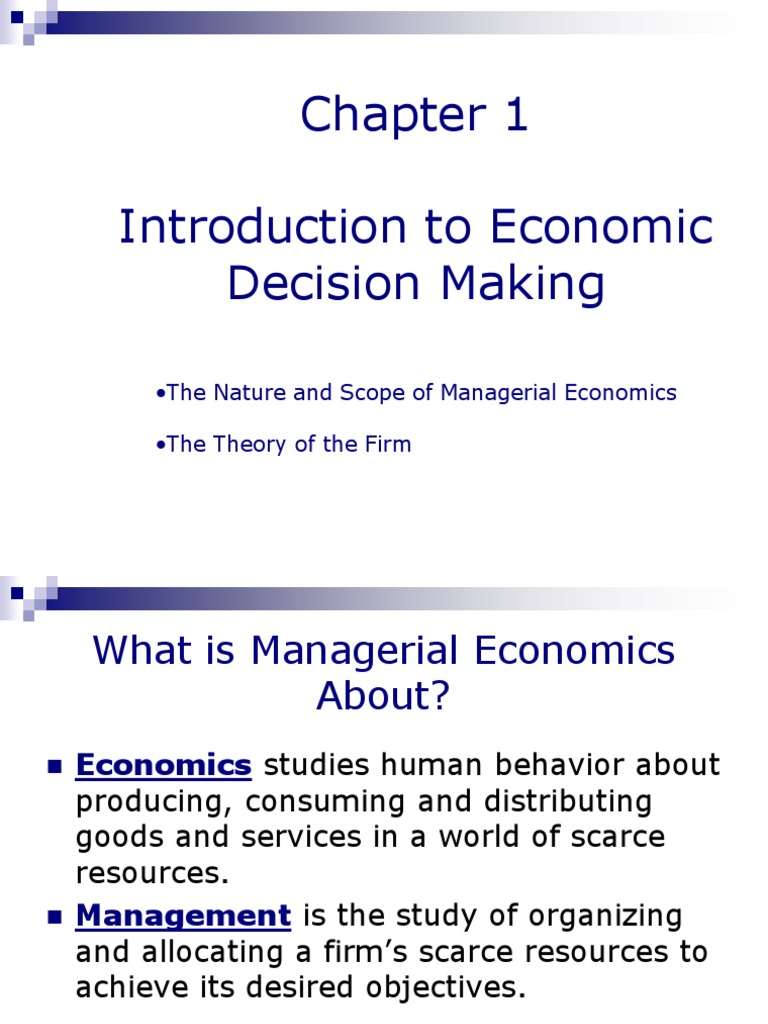 Theory of the Firm in Managerial Economics | PDF | Profit (Economics ...