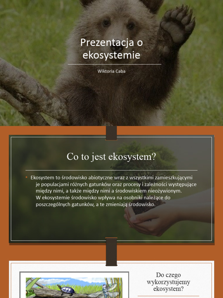 Prezentacja Ekosystem - Wiktoria Caba | PDF