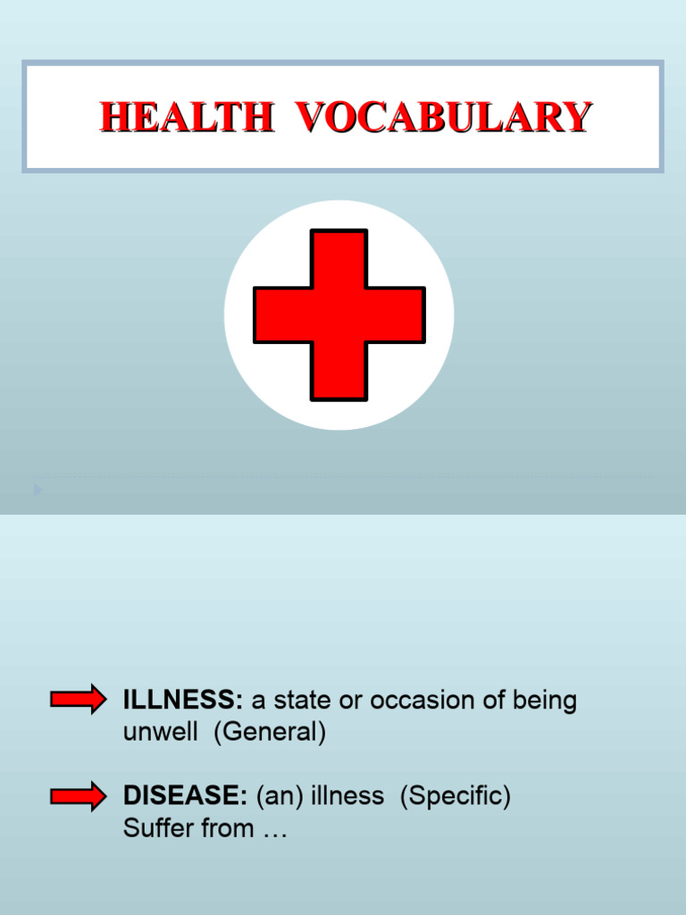 Health Vocabulary and Advice Guide | PDF | Health Care | Medical ...