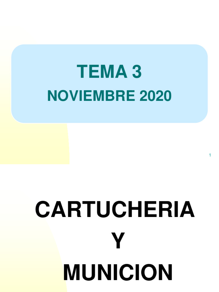 Cartuchería y Munición: Guía Completa | PDF | Munición | Cartucho ...