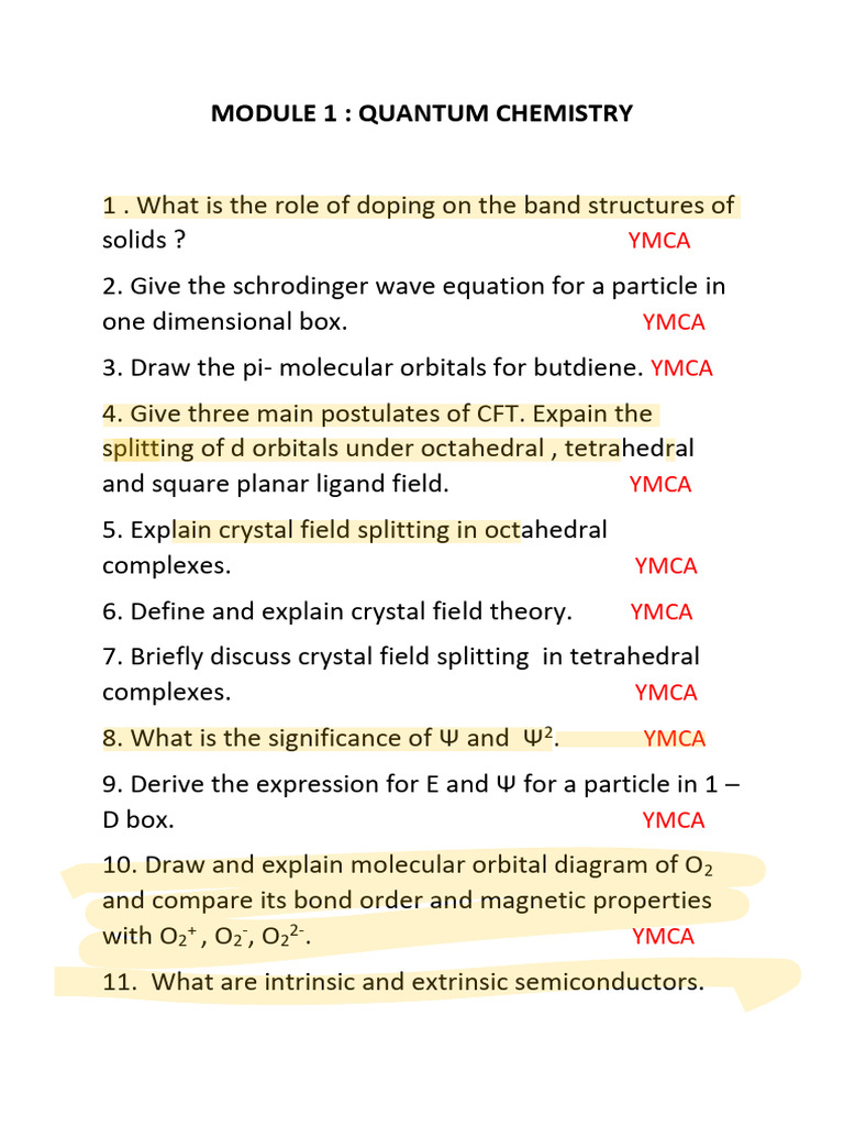Chemistry Unified PYQ | PDF | Gibbs Free Energy | Chemistry