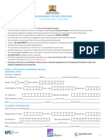 Elimu Program Application Form | PDF