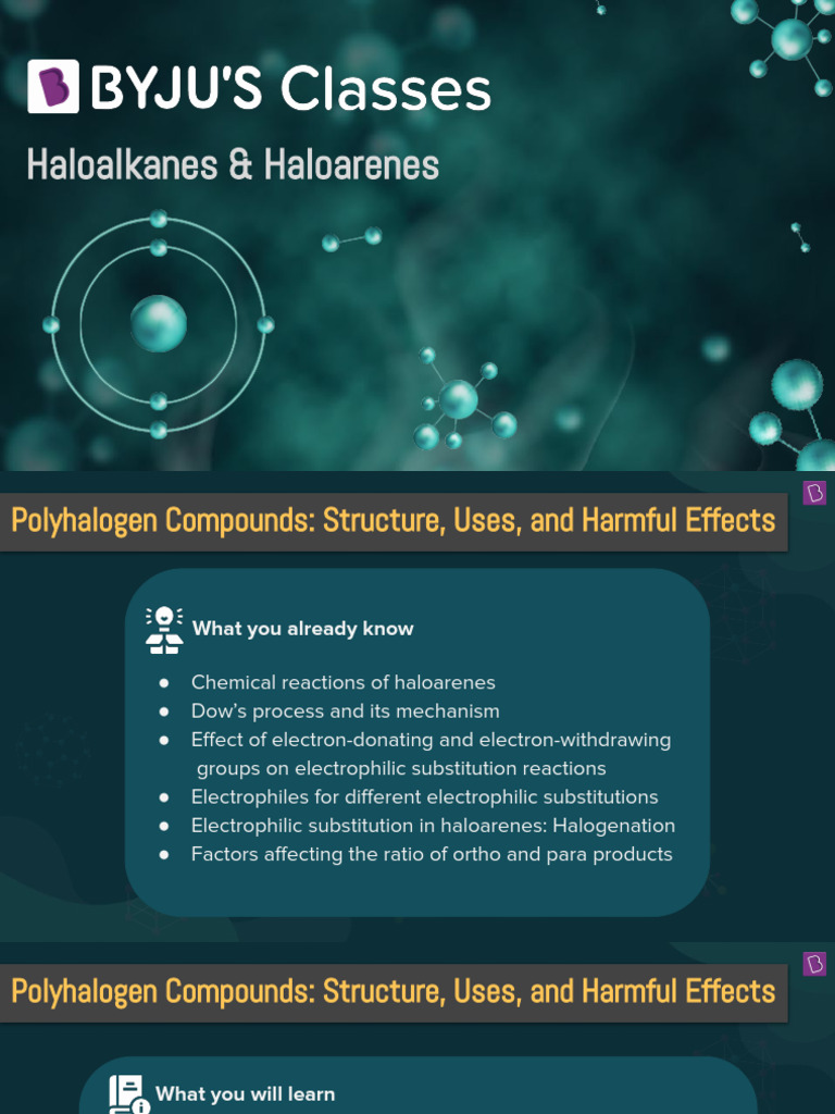 Polyhalogen Compounds - Structure, Uses and Harmful Effects | PDF ...