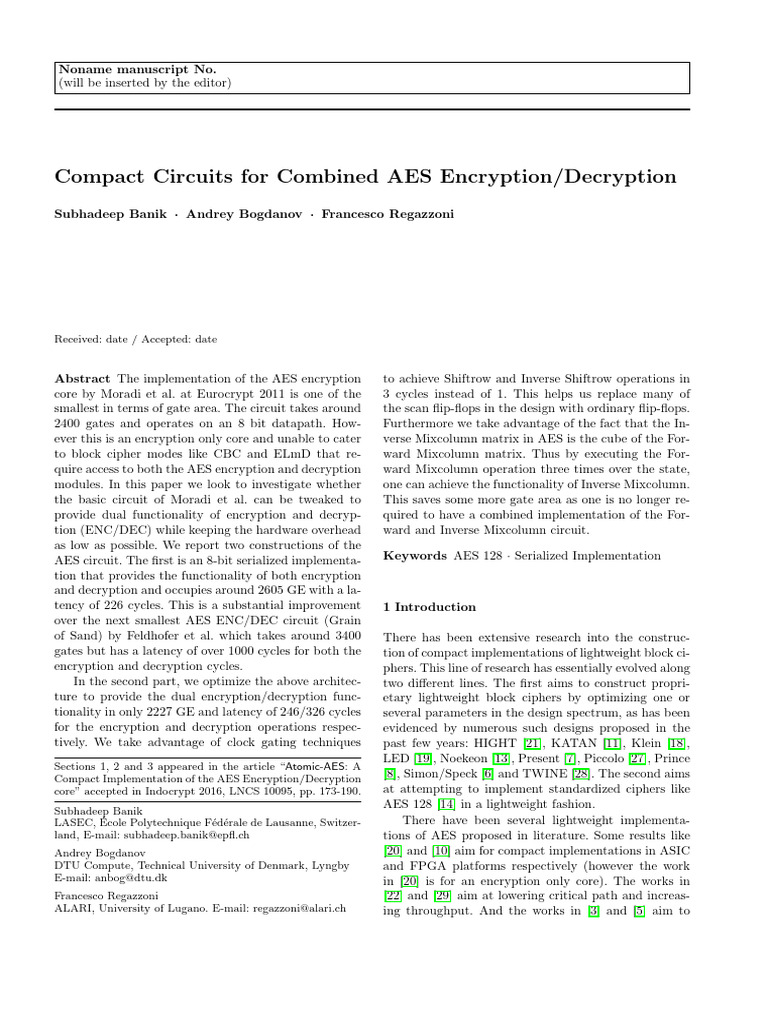 AES Quantum | PDF