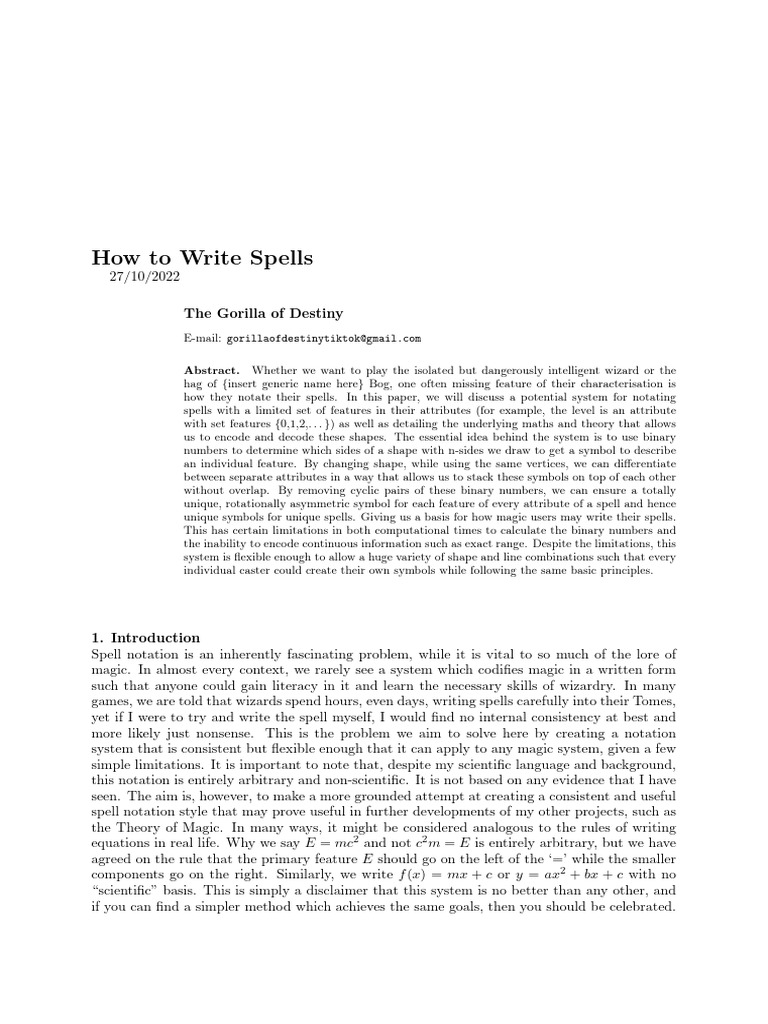 SpellWritingGuide Plainv4 | PDF | Circle | Polygon