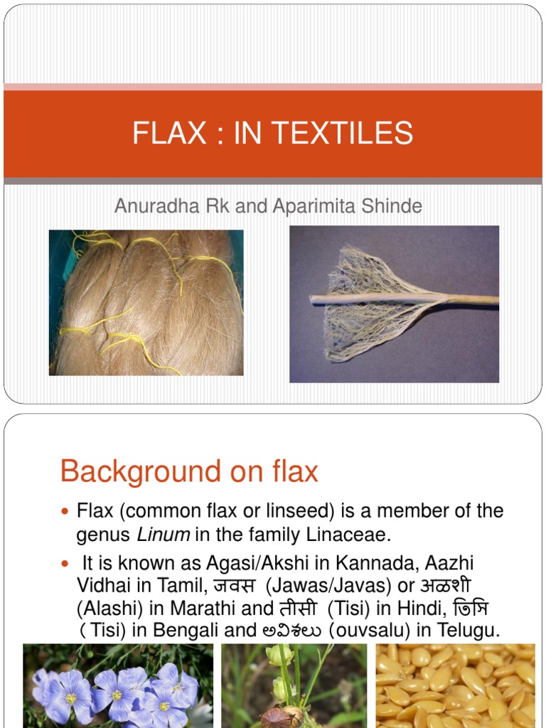 Flax | PDF | Linens | Flax
