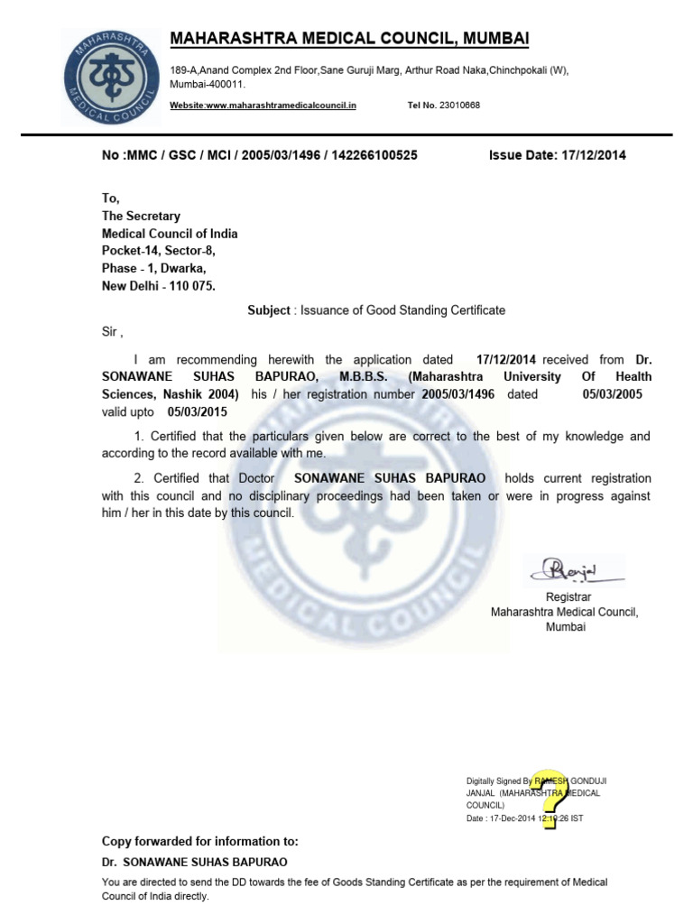 Good Standing Certificate Issuance | PDF | Wellness