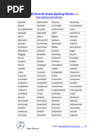 Year 8 Spelling Words List | PDF