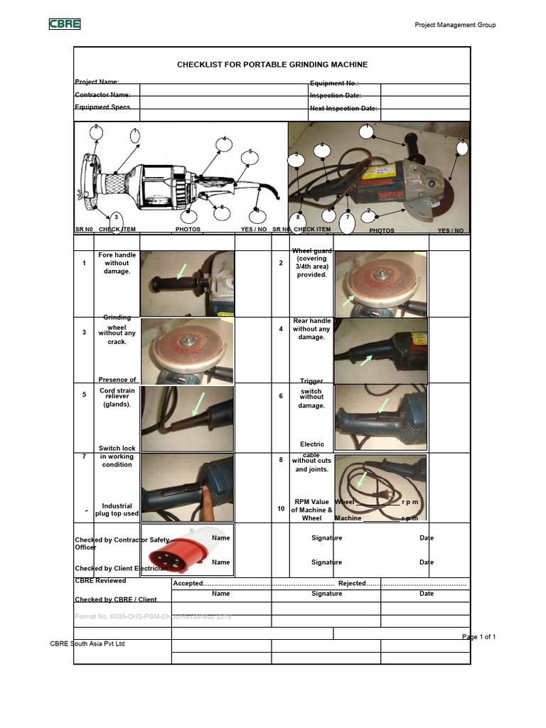 Portable Grinding Machine | PDF