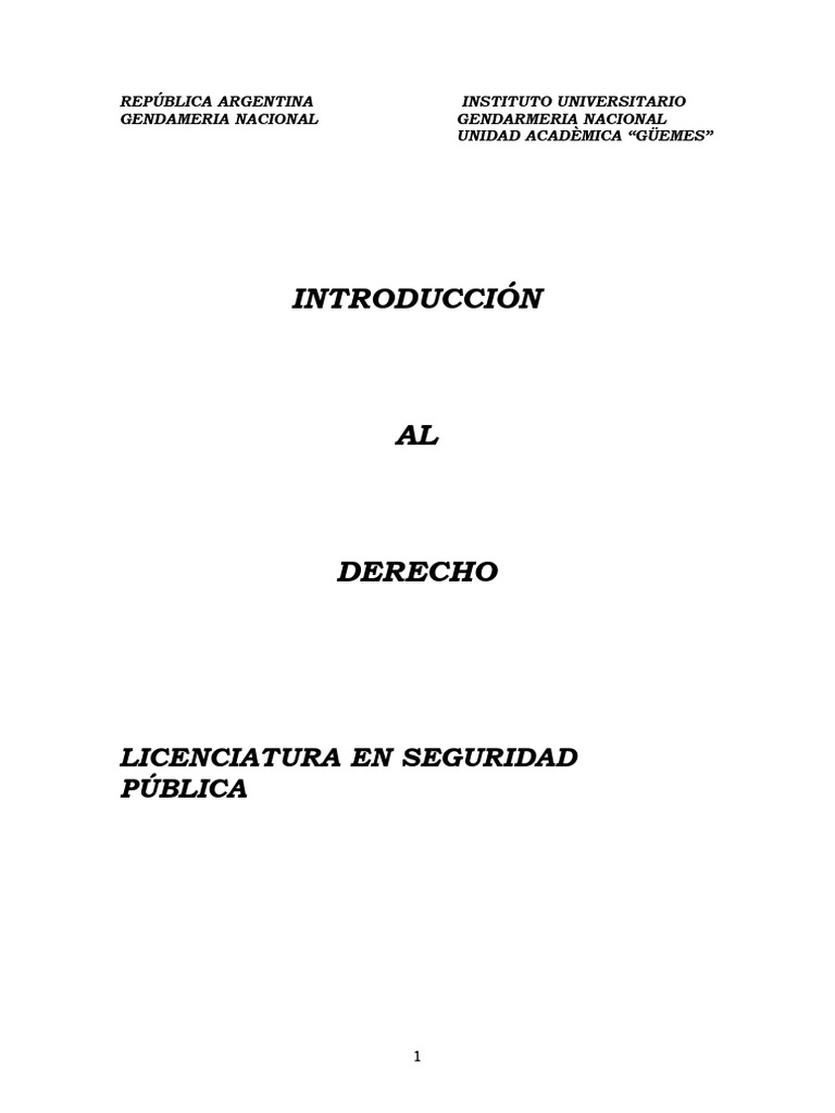 Introducción Al Derecho Pdf