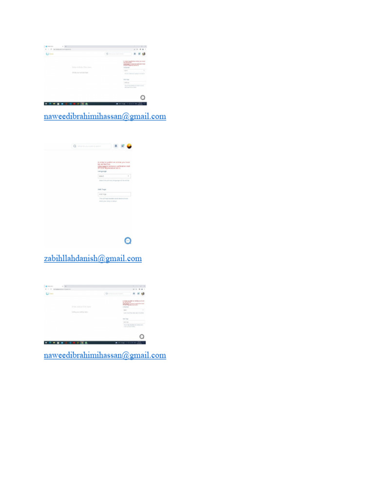 Writing Artiacls and Editing Ulearna Profile Problems List | PDF