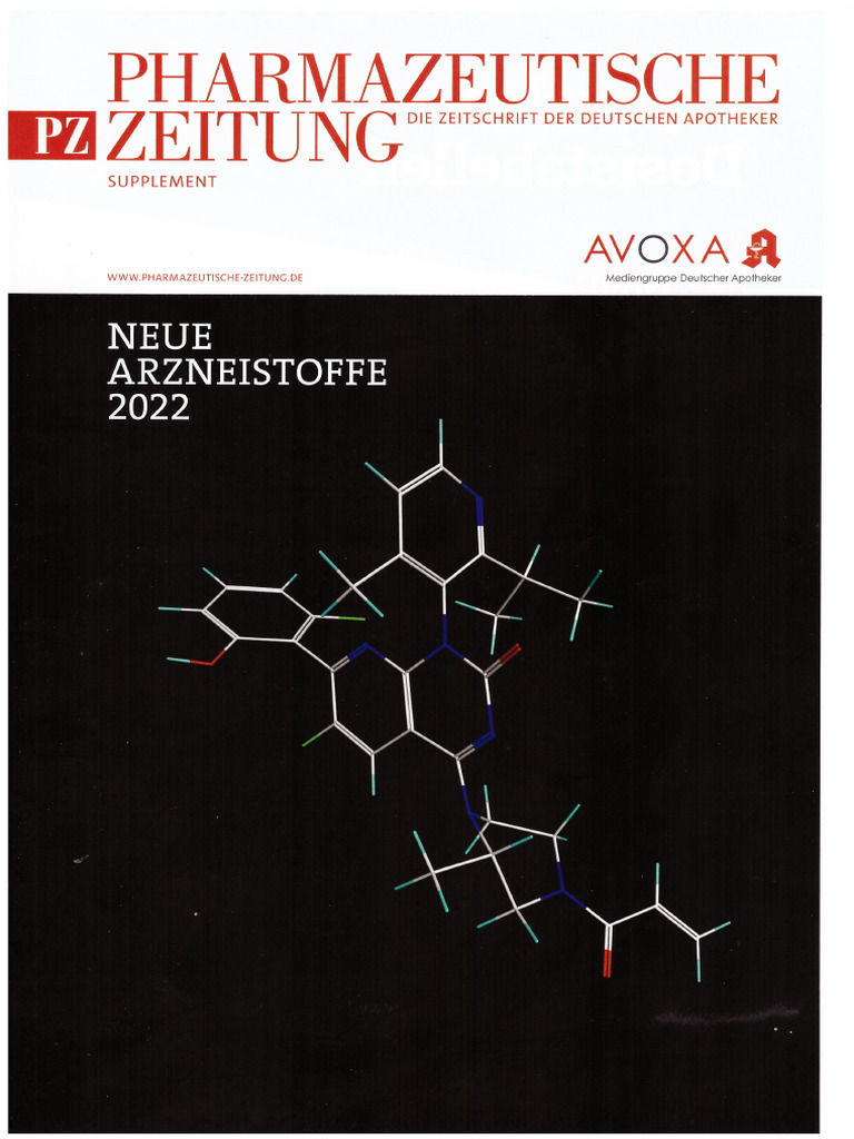 PZ-Supplement Neue Arzneistoffe 2022 | PDF PZ-Supplement Neue Arzneistoffe 2022 | PDF