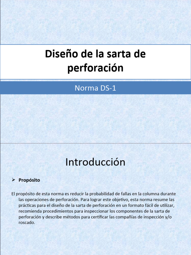Diseño de La Sarta de Perforación DS1 | PDF | Fatiga (material) | Pandeo