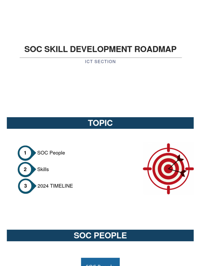 SOC Skill Development Roadmap | PDF | Malware | Computing