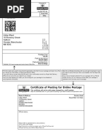 Bulk Certificate of Posting Guide | PDF