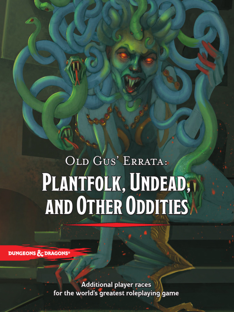 Dd5e Old Gus Plantfolk Undead and Other Oddities v133 | PDF