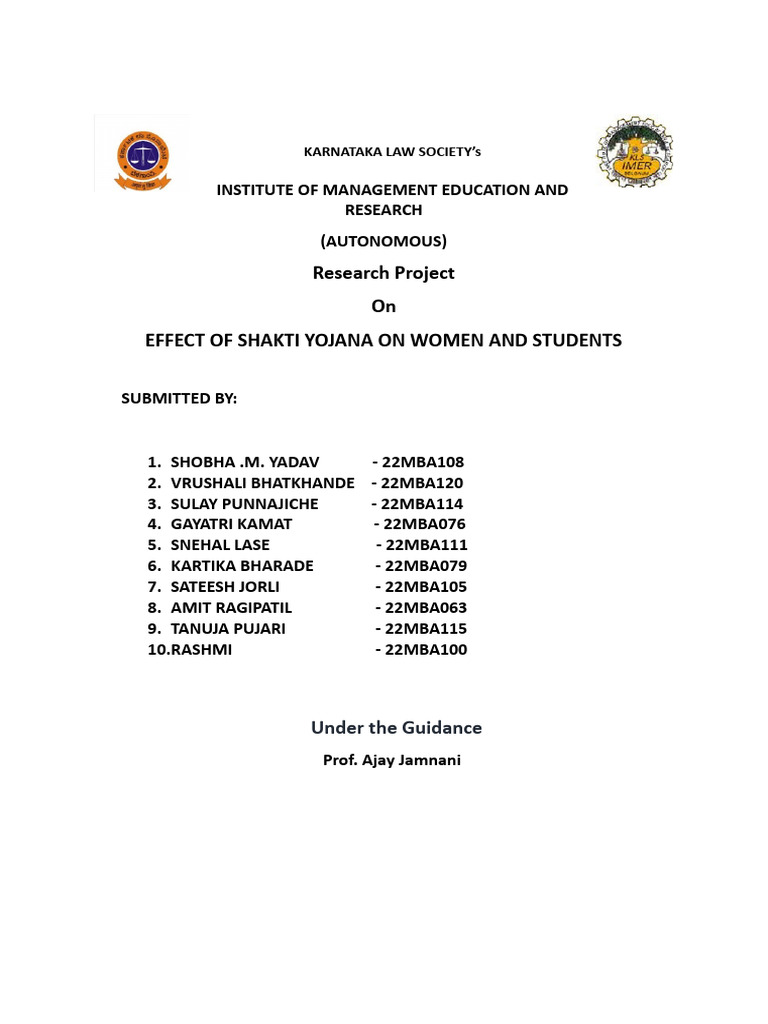 Shakti Scheme | PDF | Survey Methodology | Sampling (Statistics)