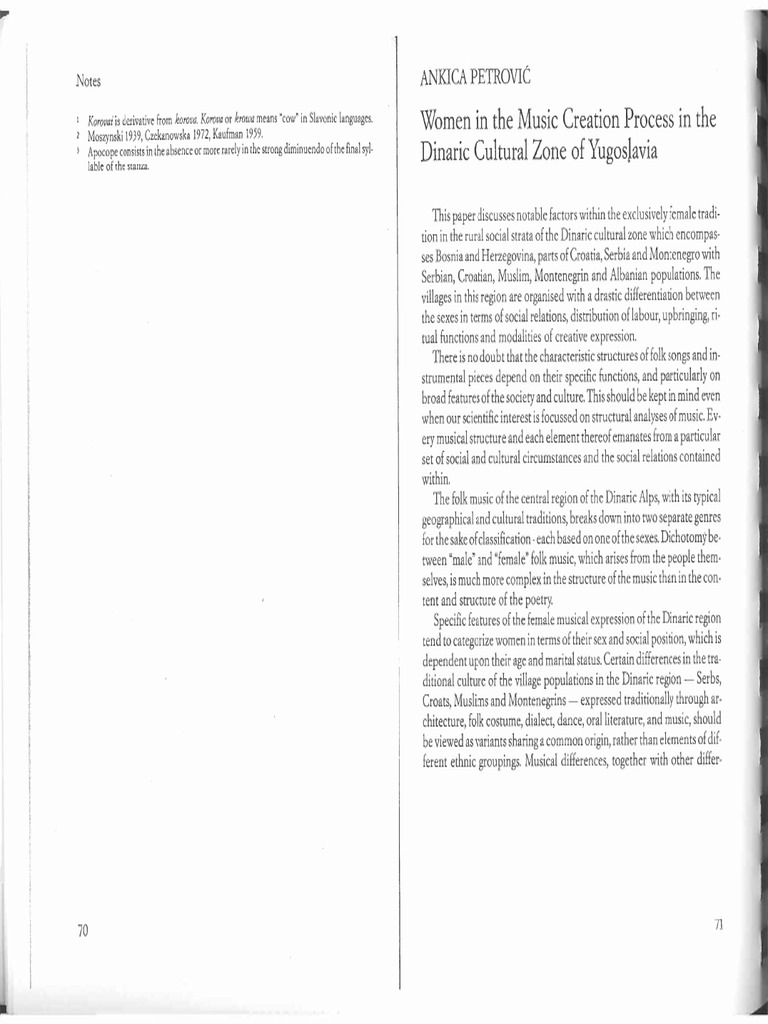 1990 - Women in The Music Creation Process - AP | PDF