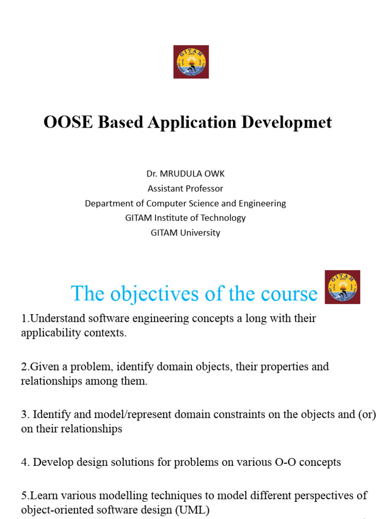 Oose Unit 1 | PDF | Computers | Technology & Engineering