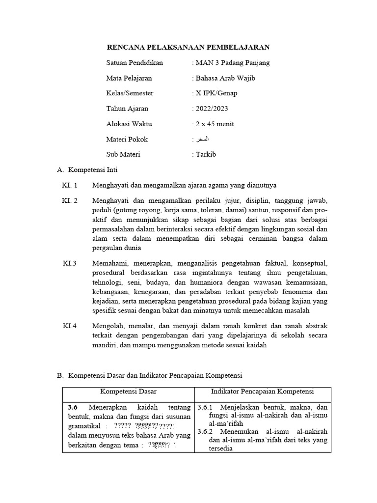 RPP 2 Fix | PDF | Karier & Perkembangan