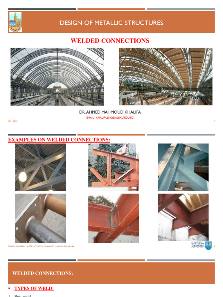 Welded Connections 2022-2023 | PDF | Welding | Construction