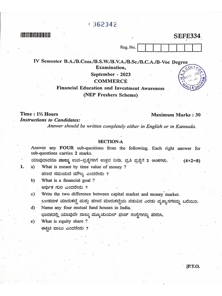 Financial Educational & Investment Awareness-2 | PDF