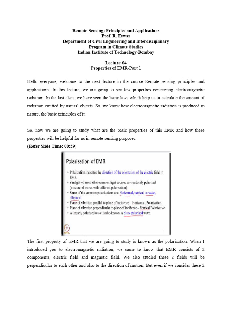 Lec 4 | PDF | Waves | Electromagnetic Radiation