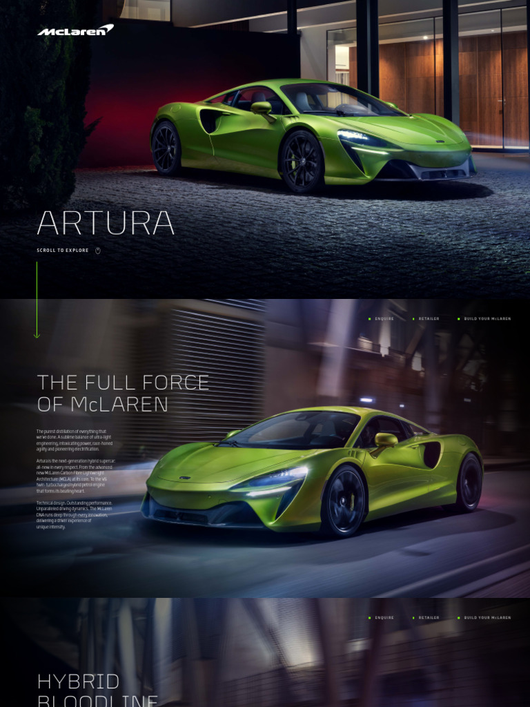 Artura Product Brochure en | PDF | Motor Vehicle | Manufactured Goods