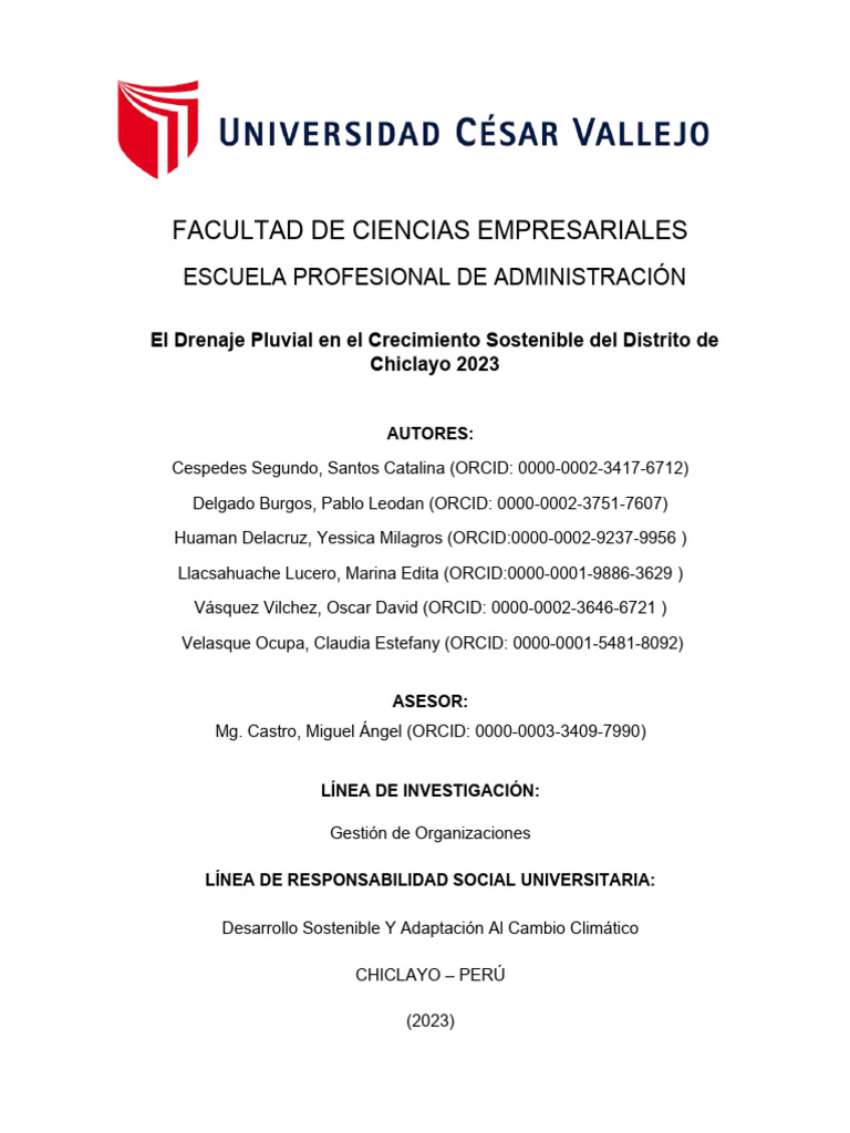 Proyecto de Investigacion - Completo | PDF | Muestreo (Estadísticas) | Sustentabilidad