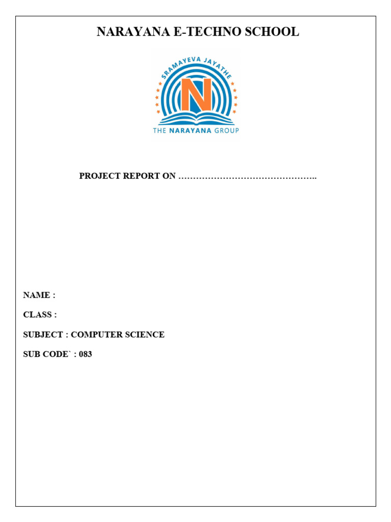 Project Starting Pages | PDF